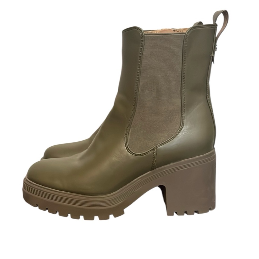Sam & Libby Camila Chelsea Olive Green Chunky Heel An… - Gem